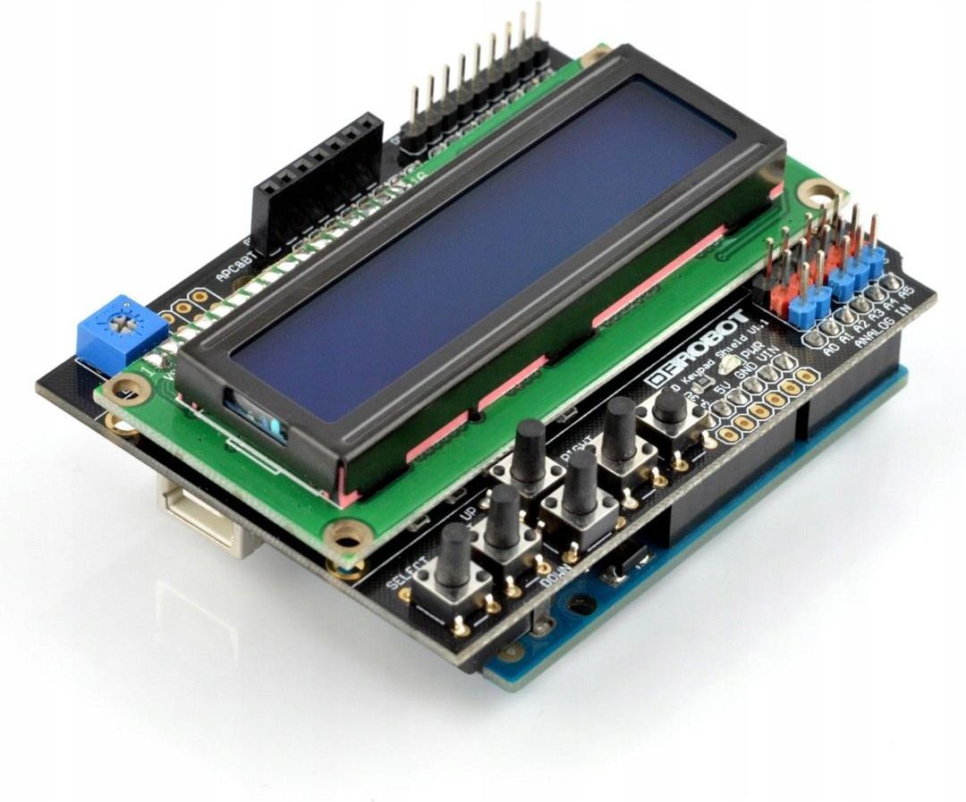 Mikrokontroler DFROBOT LCD KEYPAD SHIELD V1.1- WYŚWIETLACZ XX - Opinie ...