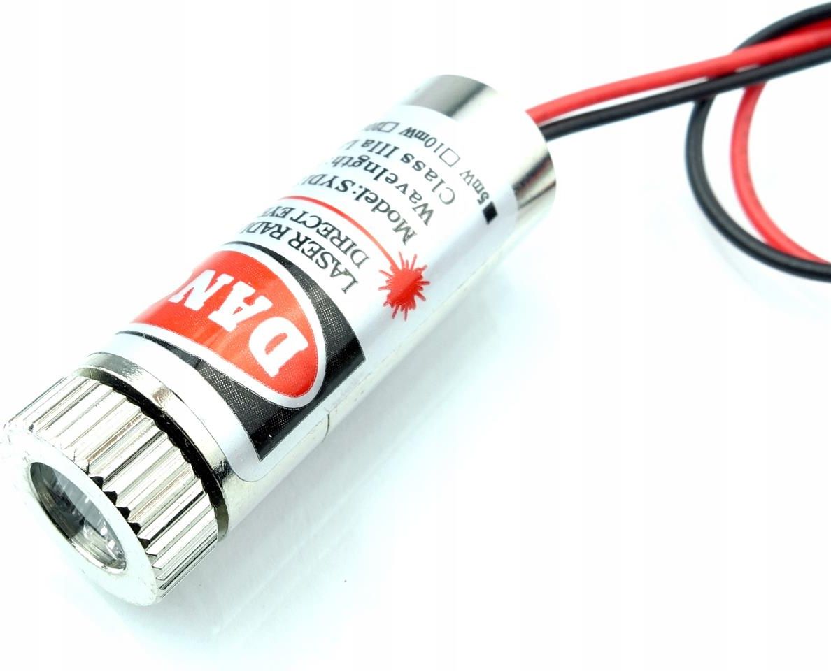 Mikrokontroler ELEKTROWEB DIODA LASEROWA 650NM 5MW CZERWONA 5V LASER ...