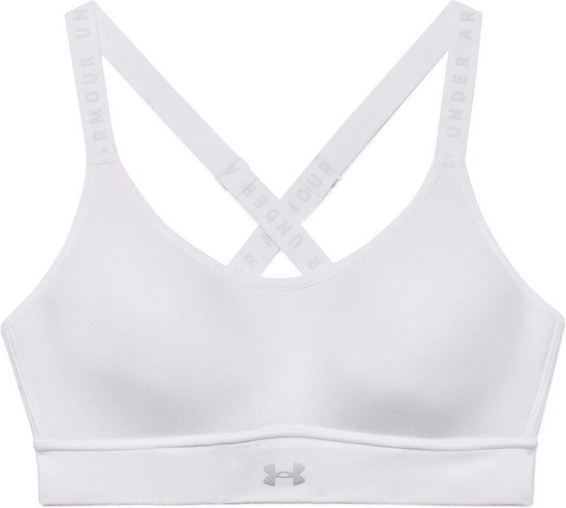 Under Armour Infinity Mid Covered Sport Bra Women Biały - Ceny i opinie ...