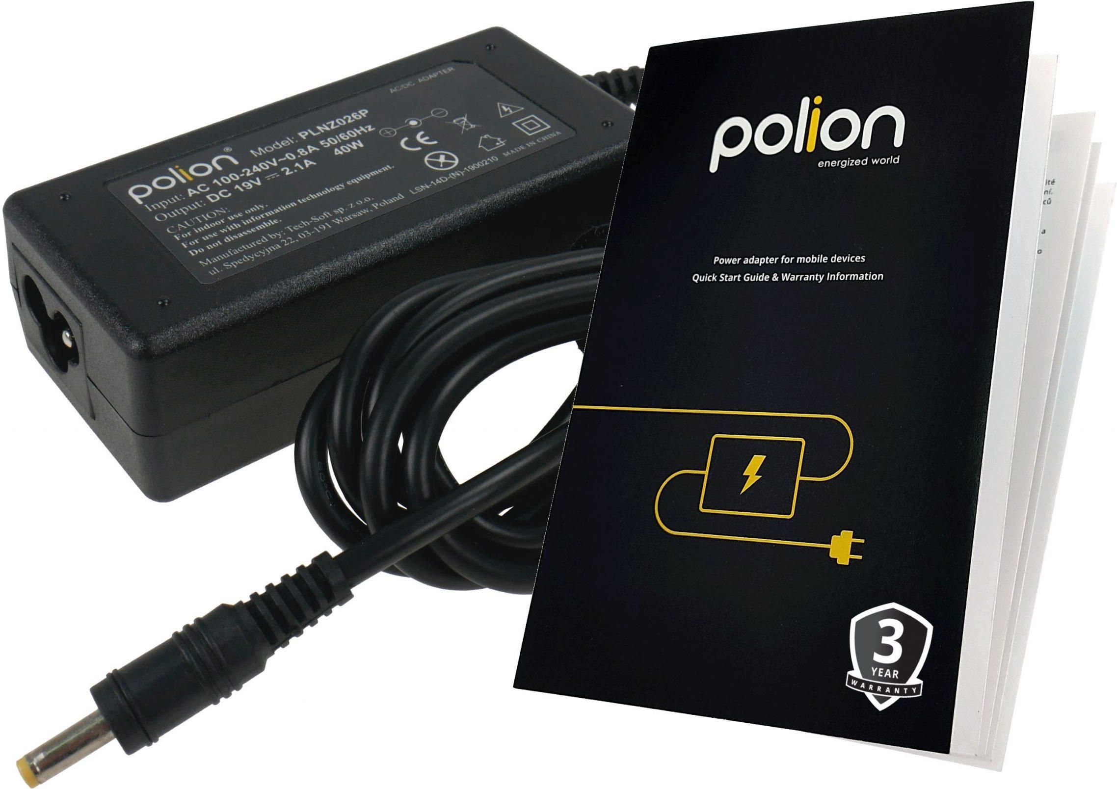 Zasilacz do laptopa POLION ZASILACZ PRO ŁADOWARKA 40W DO LAPTOPA HP ...