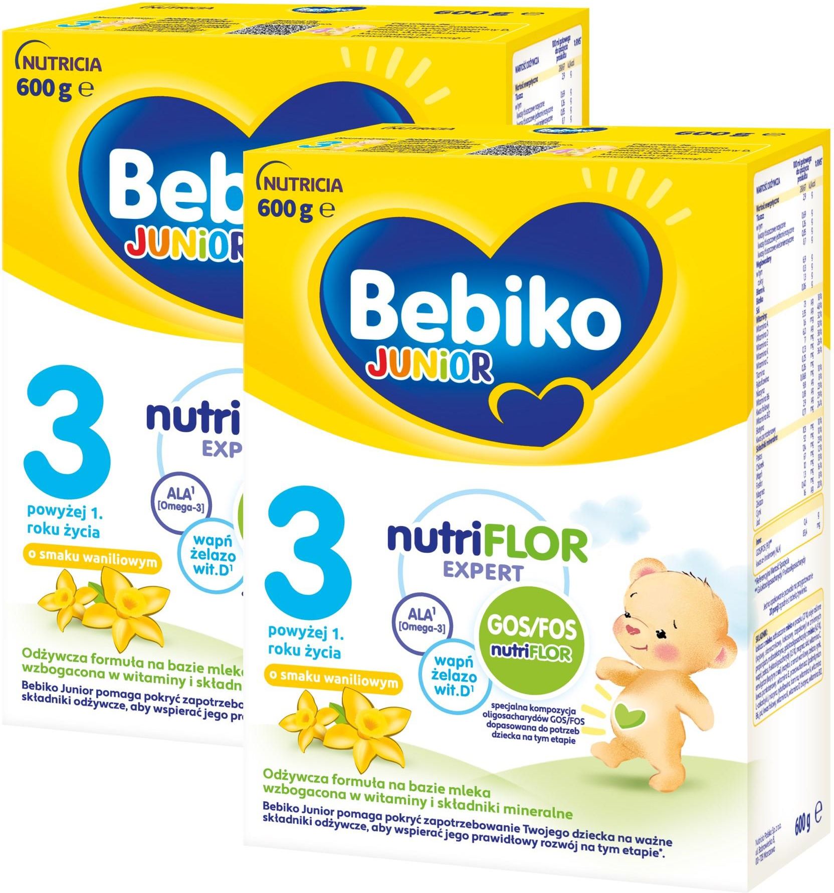 Bebiko Junior 3 odżywcza formuła na bazie mleka dla dzieci powyżej 1 ...
