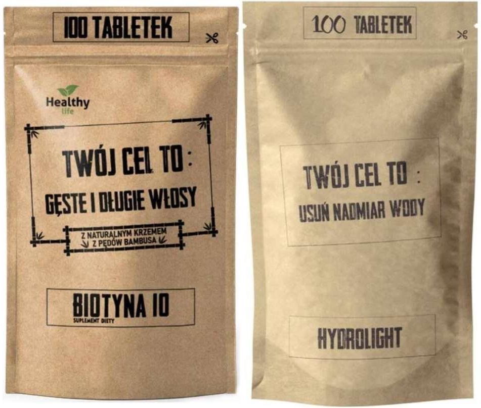Zestaw Hydrolight - Twój Cel To: Usuń Nadmiar Wody 100 Tabletek 104,3 g ...