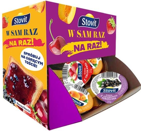 Stovit Dżem mini porcja MIX smaków, 80szt x25g - Ceny i opinie - Ceneo.pl