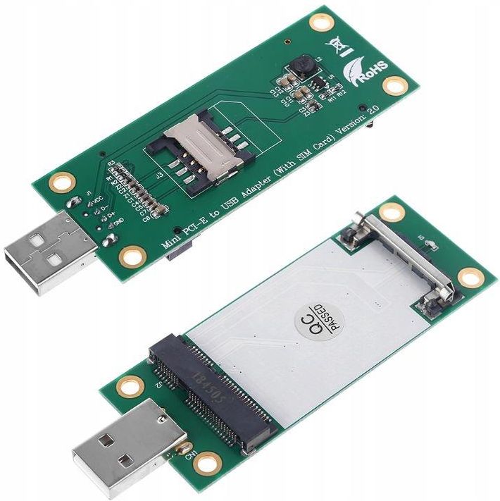 Adapter Mini Pci-e Usb Wwan Sim Lte Gsm Hspa Gps - Opinie i ceny na ...