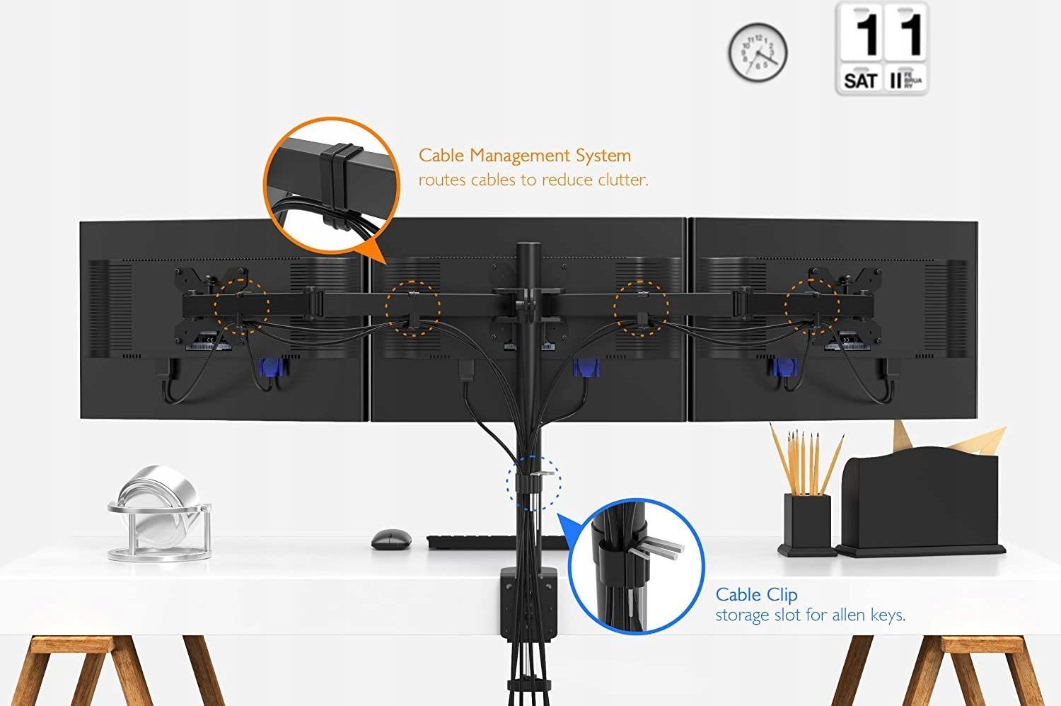 Uchwyt Na 3 Monitory Do Biurka 13-24 Cali - opinie i ceny na Ceneo.pl