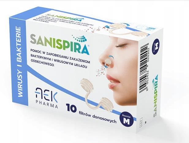 Antyalergiczny filtr do nosa SANISPIRA 10 szt - Opinie i ceny na Ceneo.pl