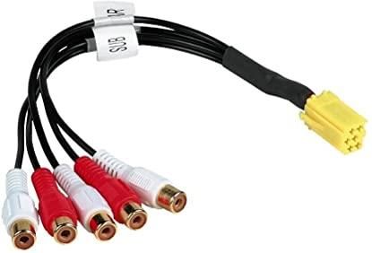 Hama Adapter Cable Mini-ISO 6-pin/yellow - 5 RCA (phono) Sockets ...