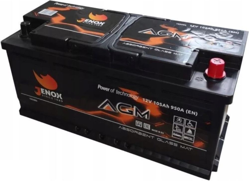 Jenox Akumulator Agm 12V 105Ah 950A - Opinie i ceny na Ceneo.pl