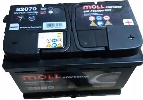 Moll Akumulator 12V 70Ah 700 A Efb Start Stop - Opinie i ceny na Ceneo.pl