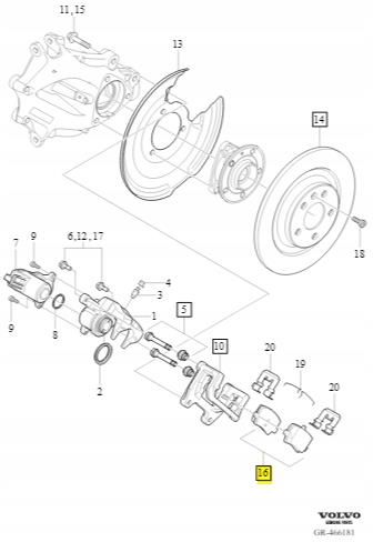 Klocki hamulcowe Volvo Oe Klocki Hamulcowe Tylne Xc40 32276934 - Opinie i ceny na Ceneo.pl