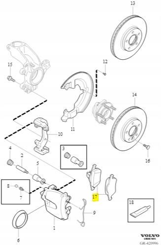 Klocki hamulcowe Volvo Oe Klocki Hamulcowe Tył Volvo 32300257 - Opinie ...
