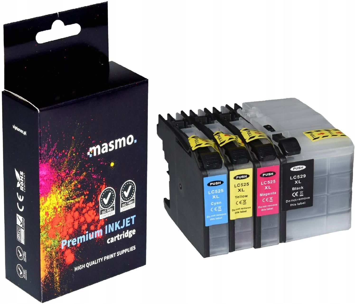 Tusz MASMO 4X TUSZ DO DRUKARKI BROTHER DCP-J105 J100 MFC-J200 ...