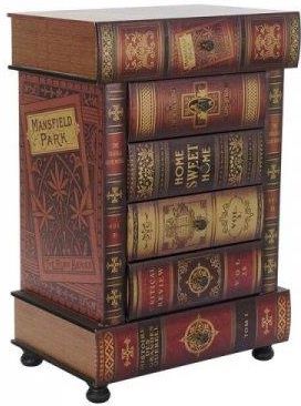 Komoda Dkd Home Decor Drewno Książka Wielokolorowy Vintage Pu (50X35 77 ...