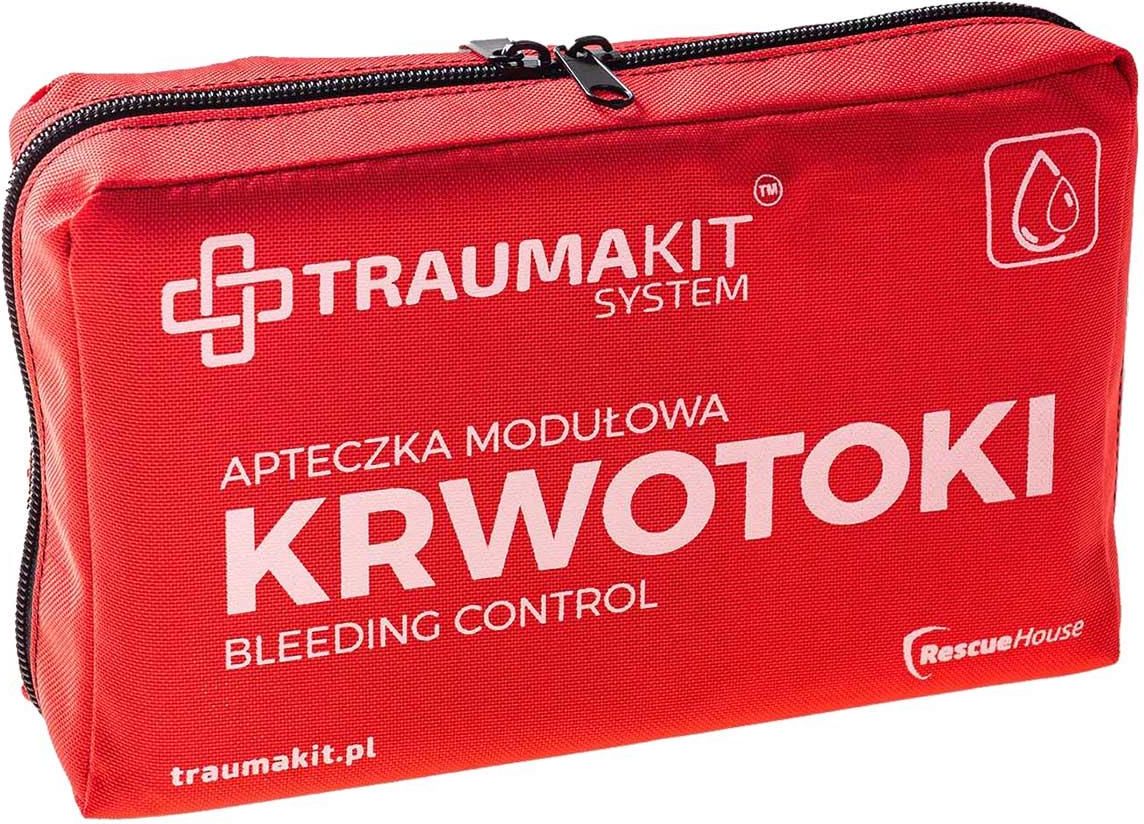 Apteczka modułowa AedMax Trauma Kit K - Krwotoki - pomarańczowa staza ...