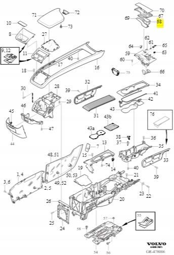Volvo Oe Popielniczka Volvo S60 S90 V60 V90 Xc40 Xc60 Xc90 - Opinie i ...