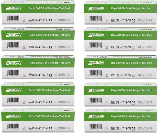 Boson Test Antygenowy Szybki Covid-19 Wymaz Domowy 10Szt. - Opinie i ...