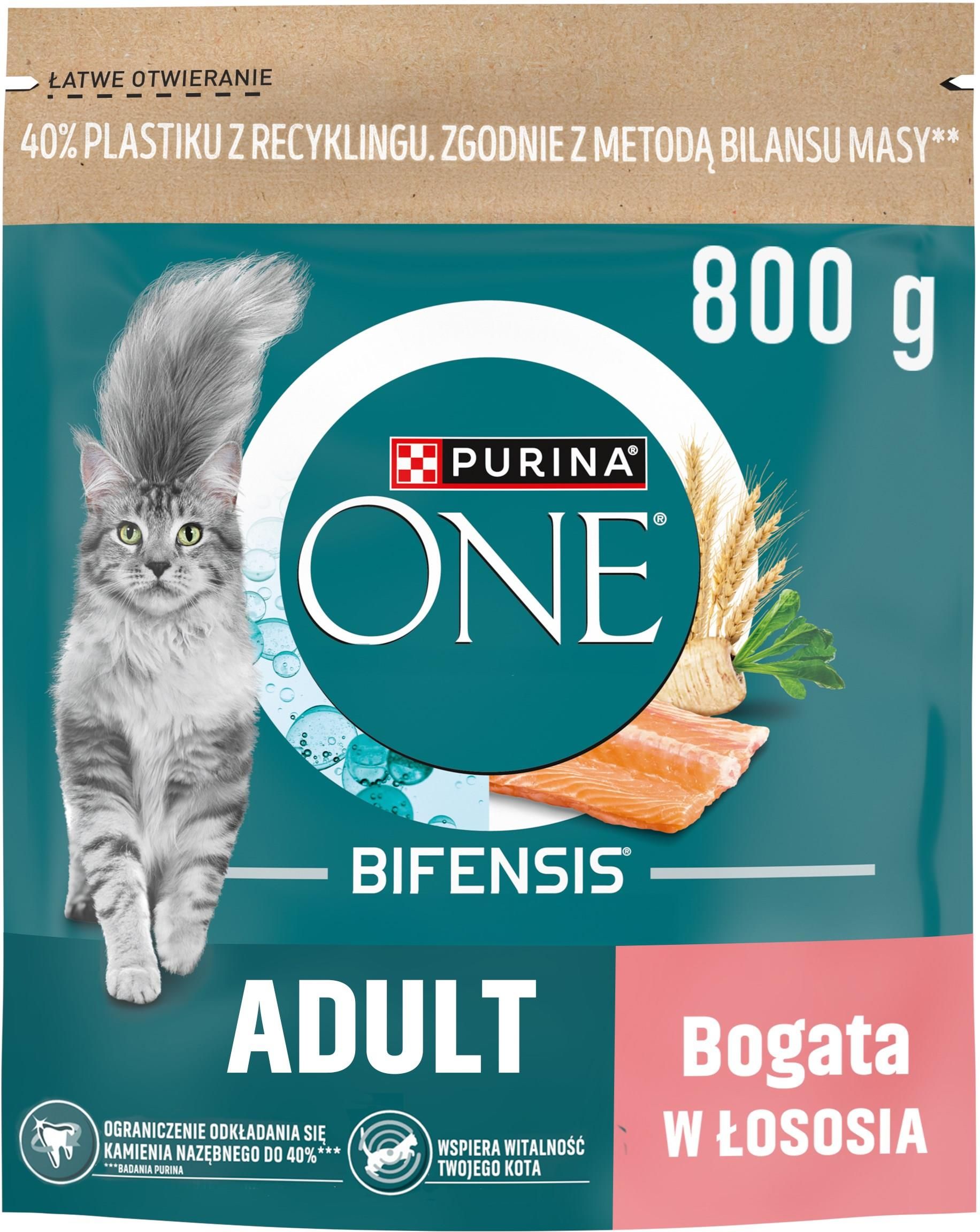 Karma Purina One Adult Łosoś 3x800G - Ceny i opinie - Ceneo.pl