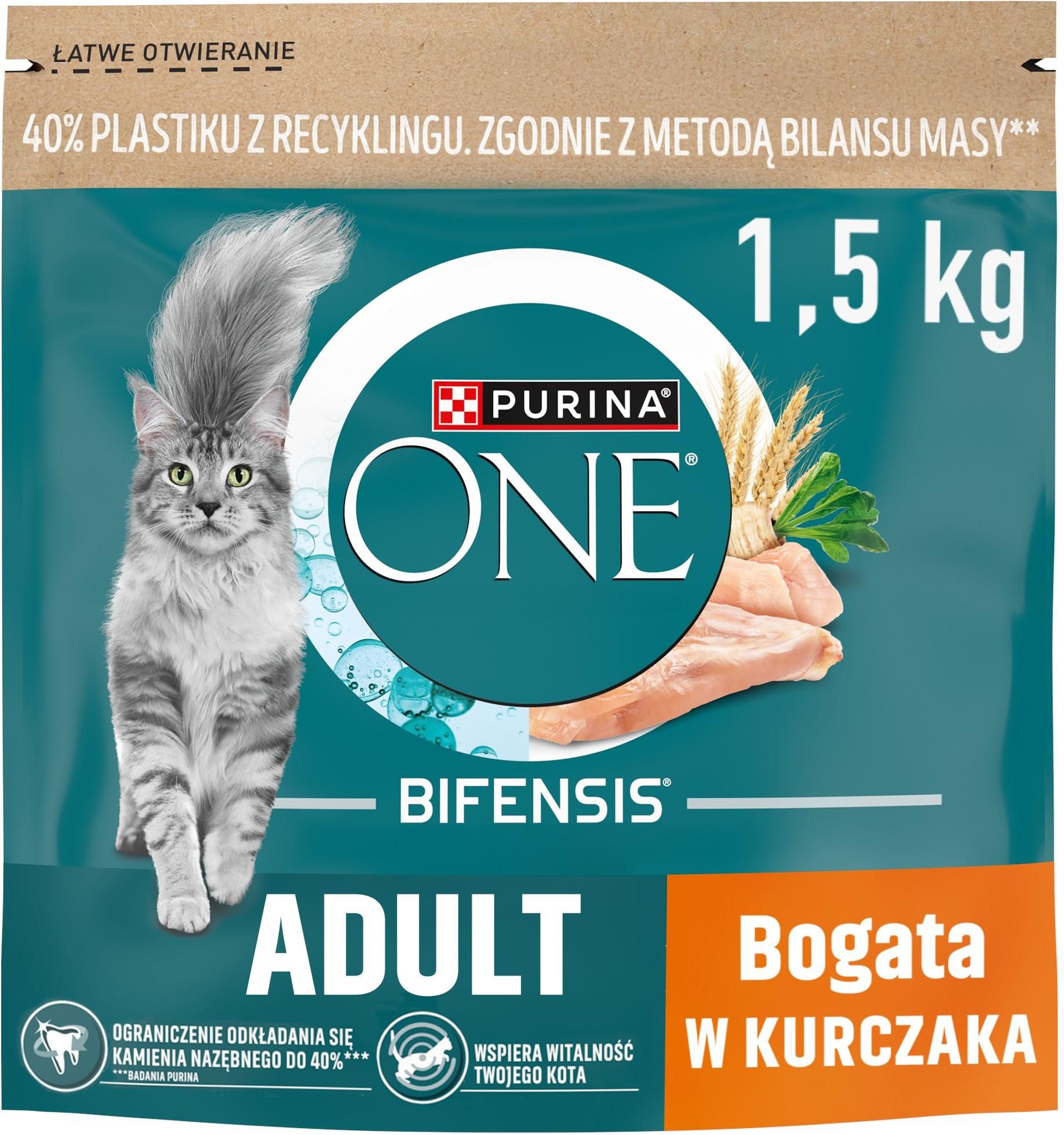Karma Purina One Karma Dla Kotów Bogata W Kurczaka I Pełne Ziarna 3x1,5kg - Ceny i opinie - Ceneo.pl