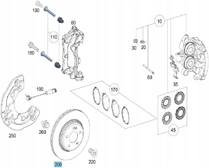 Mercedes Benz Oe Org Tarcza Ham Przód Mercedes Benz A167421100107 ...