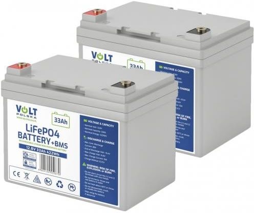 Volt Polska 2X Akumulator Lifepo4 12 8V 33Ah 30A Plus Bezobsługowy Bms - Opinie i ceny na Ceneo.pl