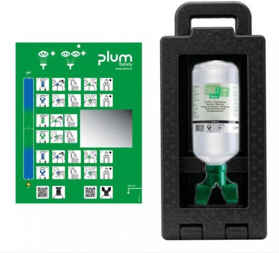 Plum Zamykana Stacja Do Płukania Oczu Ibox 1 Eye Wash Duo 1L Ciała Obce ...