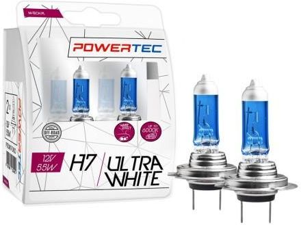 Żarowka samochodowa M Tech Żarówka Powertec Cool Blue Ultrawhite H7 12V ...