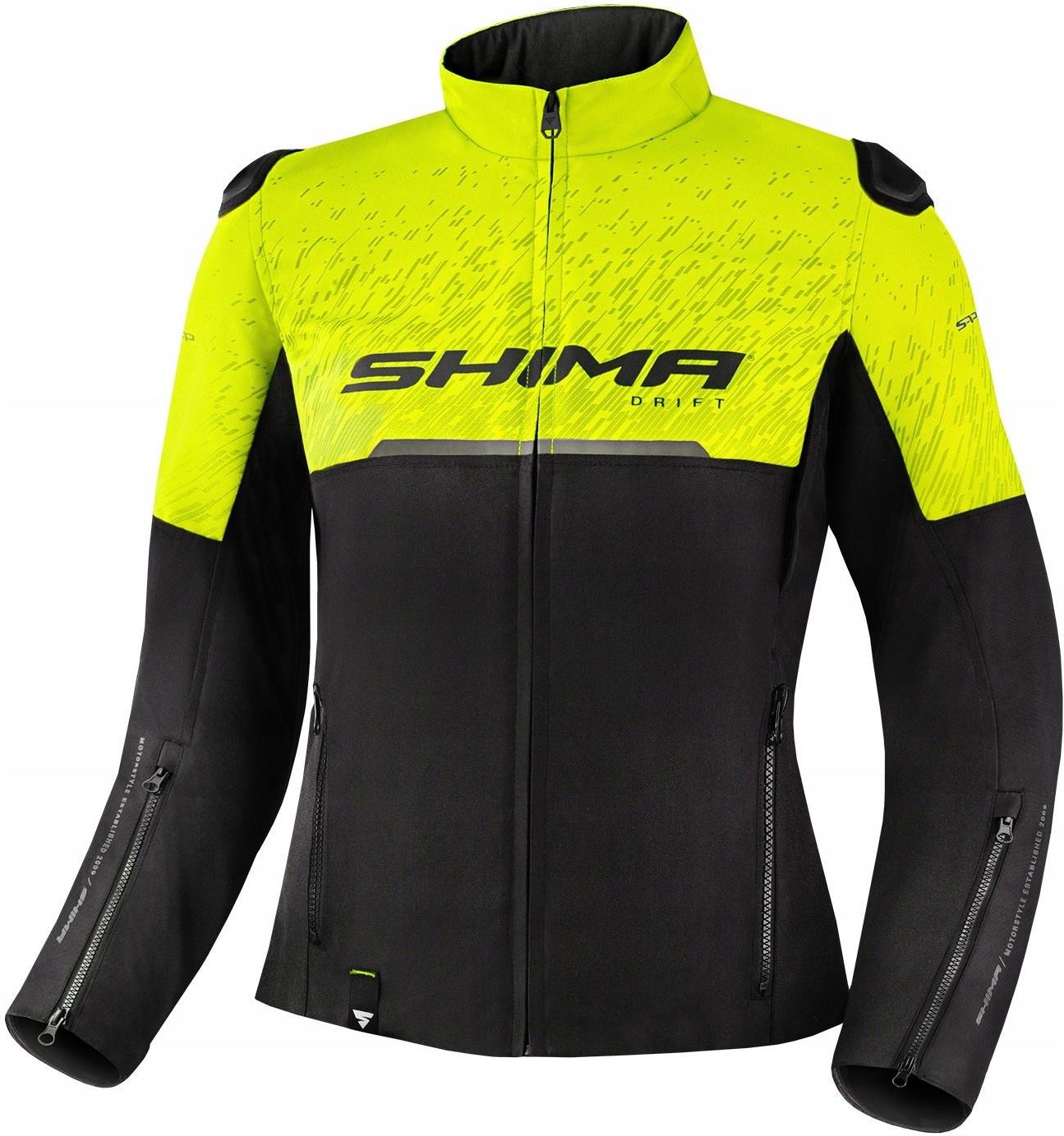 Odzież motocyklowa Shima Kurtka Damska Drift Lady Fluo Czarny - Opinie ...