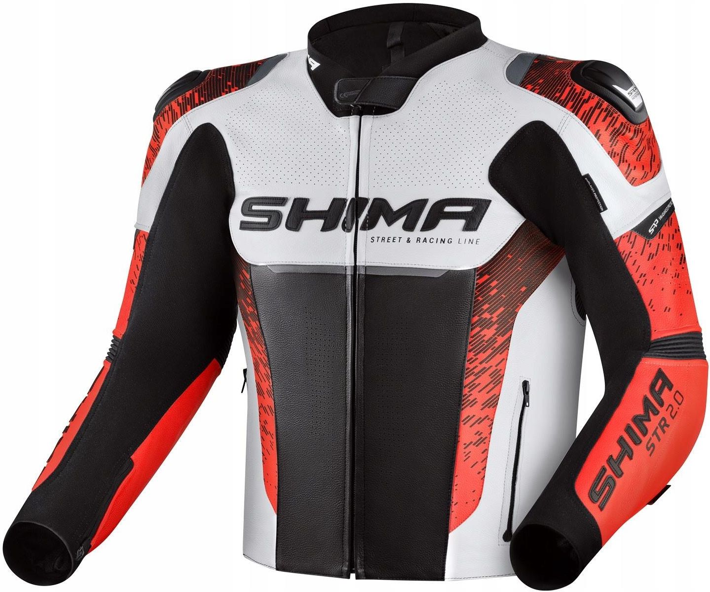 Odzież motocyklowa Shima Kurtka Str 2.0 Jkt Red Fluo Czerwony - Opinie ...