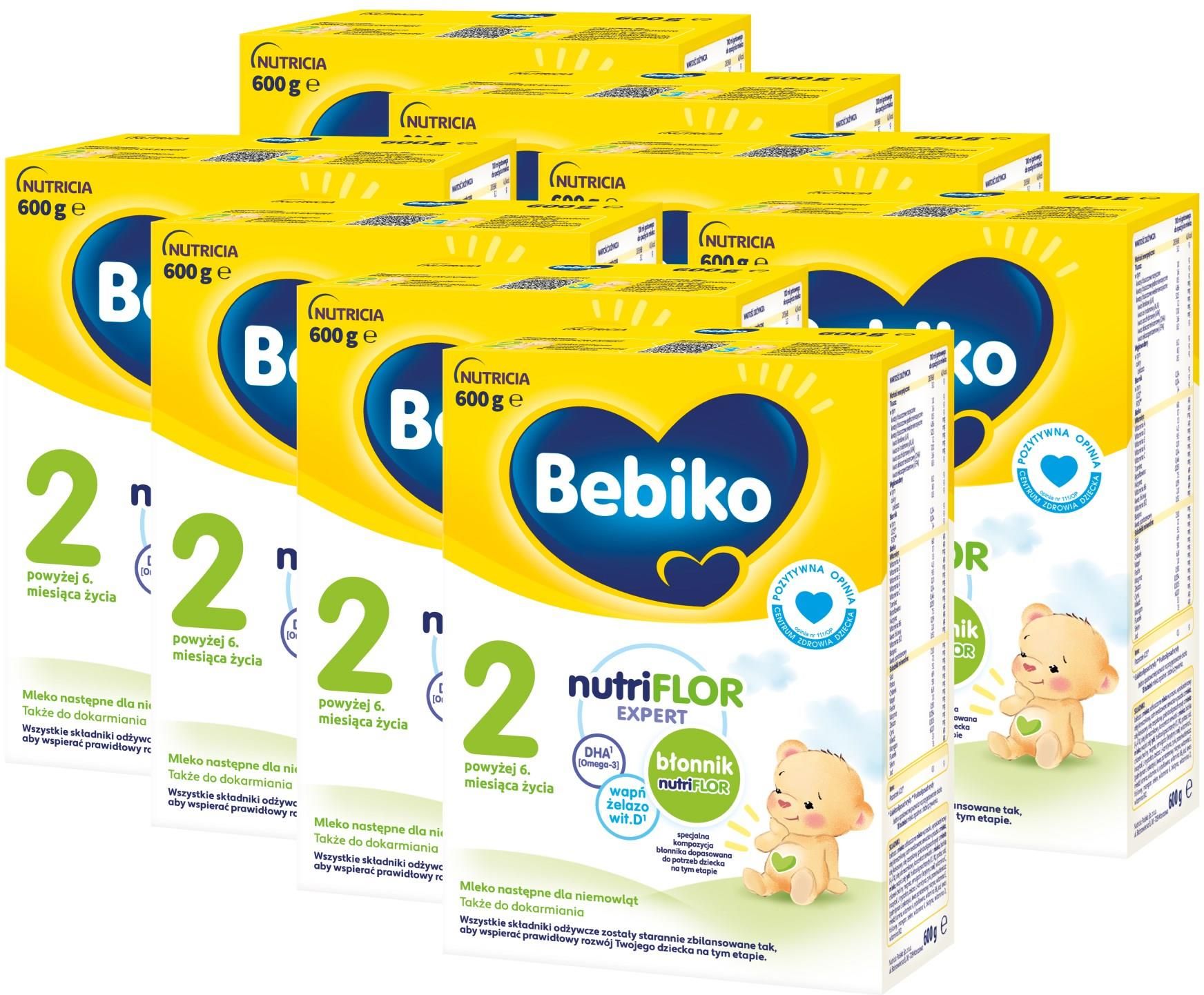 Bebiko 2 mleko następne dla niemowląt powyżej 6. miesiąca życia 8x600g ...