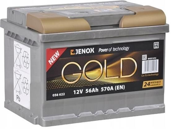 Jenox Akumulator Gold 12V 56Ah 570A JENOX056622 - Opinie i ceny na Ceneo.pl
