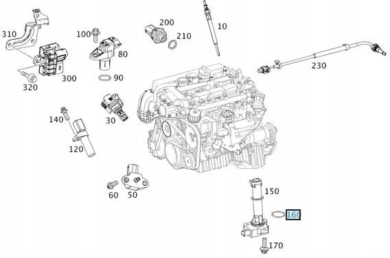Mercedes Benz Oe Oring Czujnika Poziomu Oleju Mercedes 0249977445 ...