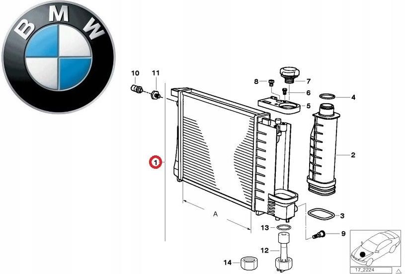Bmw Oe Oe Chłodnica Wody Bmw E39 Z Aso - Opinie i ceny na Ceneo.pl