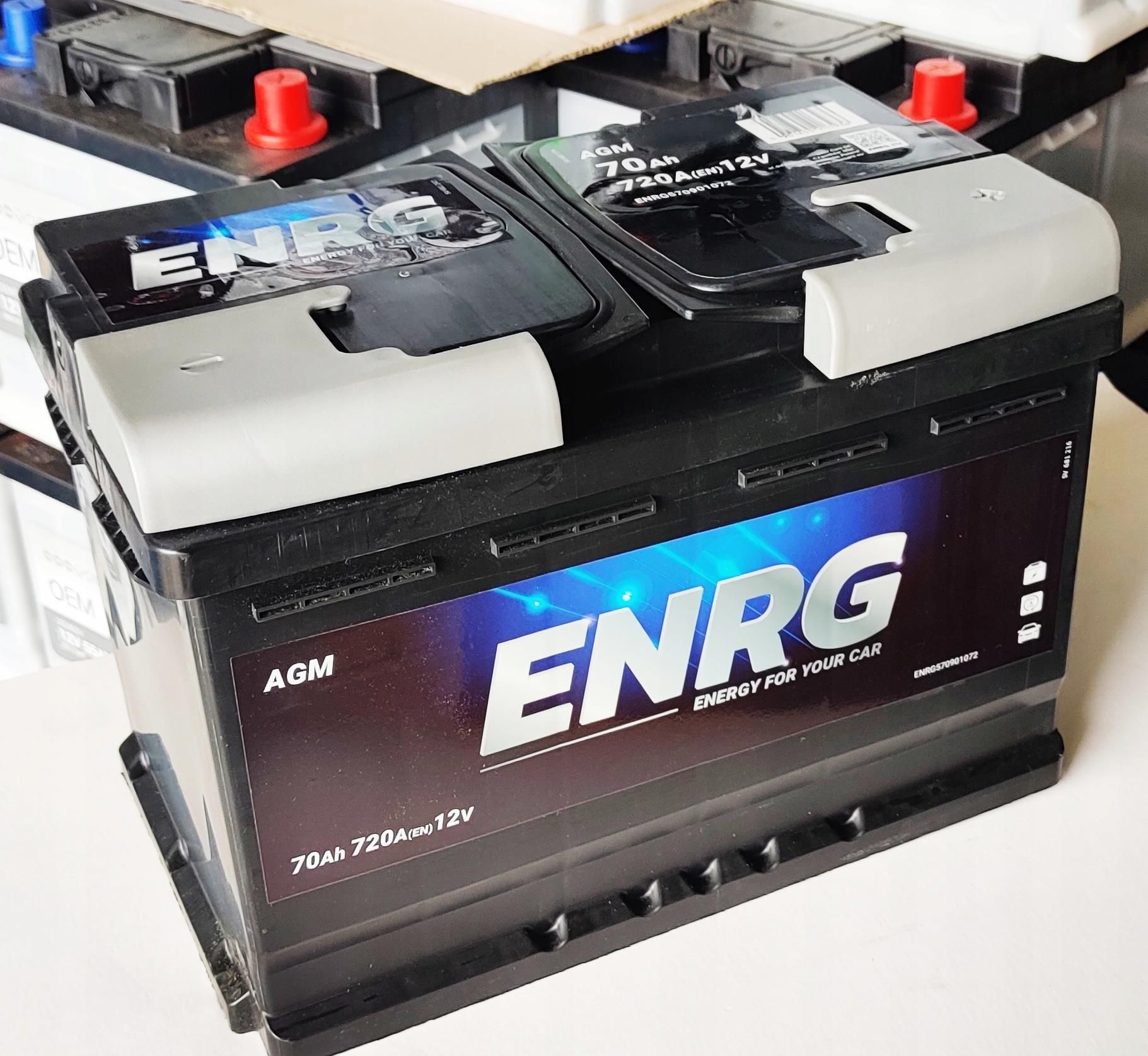 Akumulator Enrg Start&Stop Agm 70Ah 720A P+ ENRG570901072 - Opinie i ...