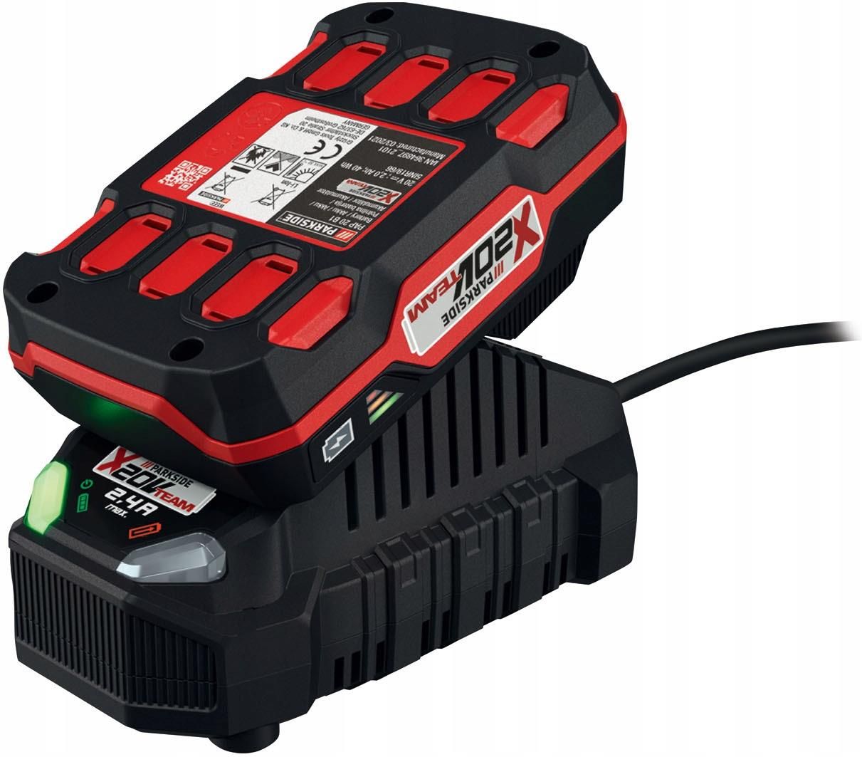 Parkside Zestaw Akumulator 2Ah Ładowarka 65W PAP20B1+PLG20C1 - Opinie i ...