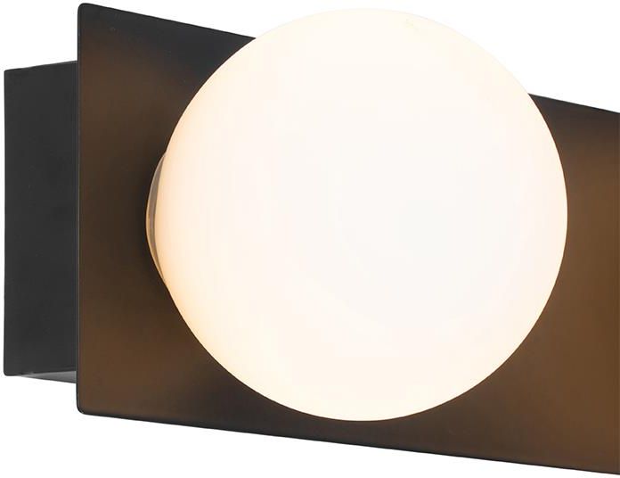 Qazqa Moderne Wandlamp Zwart Ip44 3 Lichts Cederic - Ceny i opinie ...