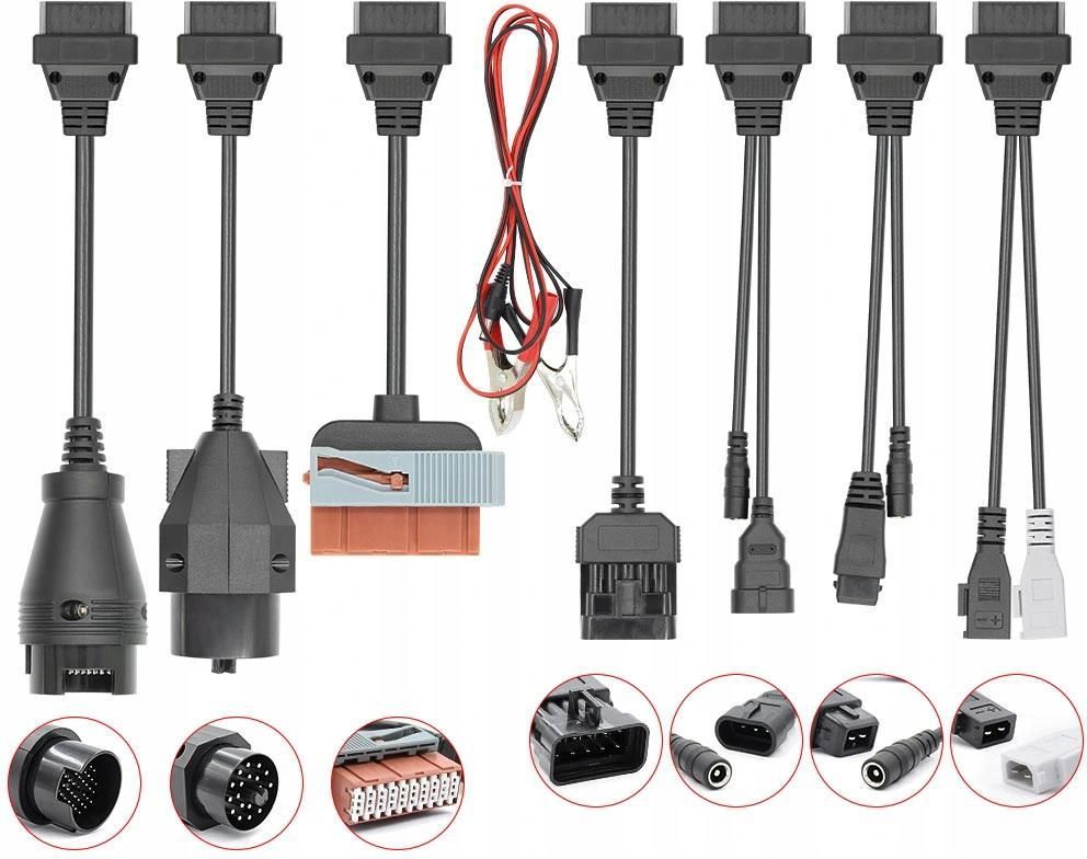 Zestaw Adapterów 8 Obd Obdii Autocom Delphi Ds150E 1897985 - Opinie i ...