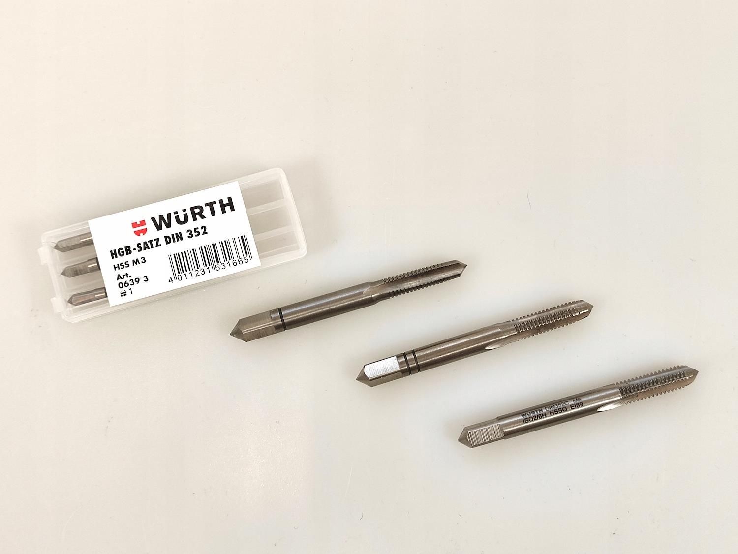 Wurth Gwintownik Ręczny Metryczny Komplet M10Szt. 63910 - Opinie i ceny na Ceneo.pl