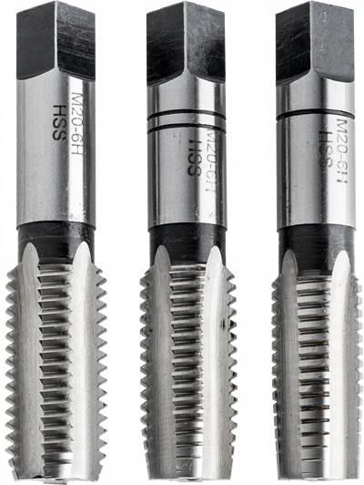 Jufisto Gwintowniki M20X2,5 3Szt. Hss-M2 Din-352 Jutdt20 - Opinie i ceny na Ceneo.pl