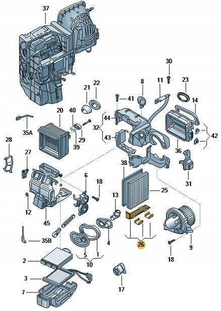 Filtr kabinowy Osłona Filtra Kabinowego 6R1819422A Oryginał - Opinie i ...