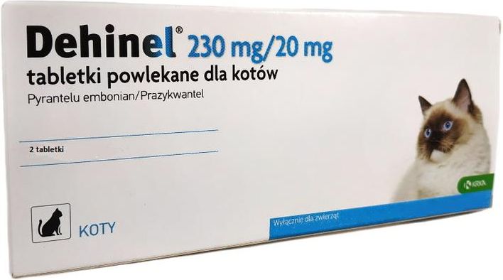 Krka Dehinel Tabletki Przeciwpasożytnicze Dla Kotów (2Tab) (5757100 ...