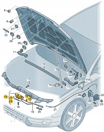 Audi Oe Zamek Maski Z Przełącznikiem Audi A6 A7 8K0823509G - Opinie i ...