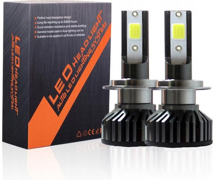 INNY MINI ŻARÓWKI LED H7 COB MOCNE 20000LM CANBUS 100W LED HEADLIGHT H7 ...