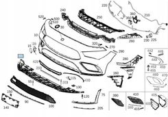 Mercedes-Benz Oe Osłona Pod Zderzak Przedni Cla W118 A1188854102 ...