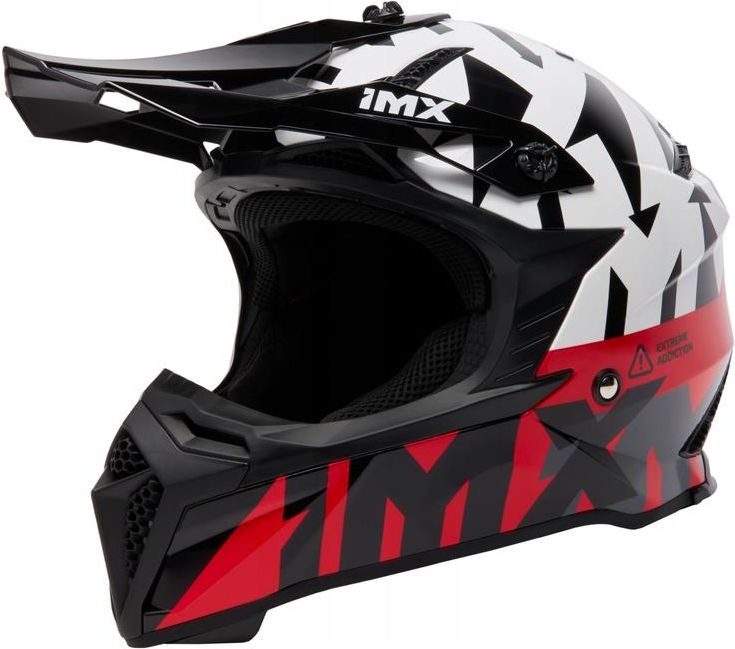 Kask motocyklowy Imx Fmx-02 Bk/Whe/Red/Grey/Graphic Xs - Opinie i ceny ...
