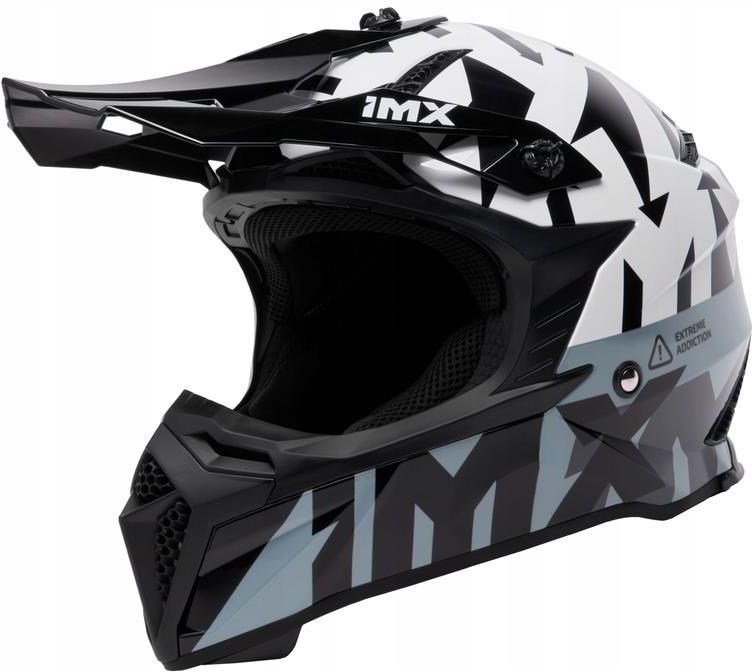 Kask motocyklowy Imx Fmx-02 Black/White/Grey/Graphic L - Opinie i ceny ...
