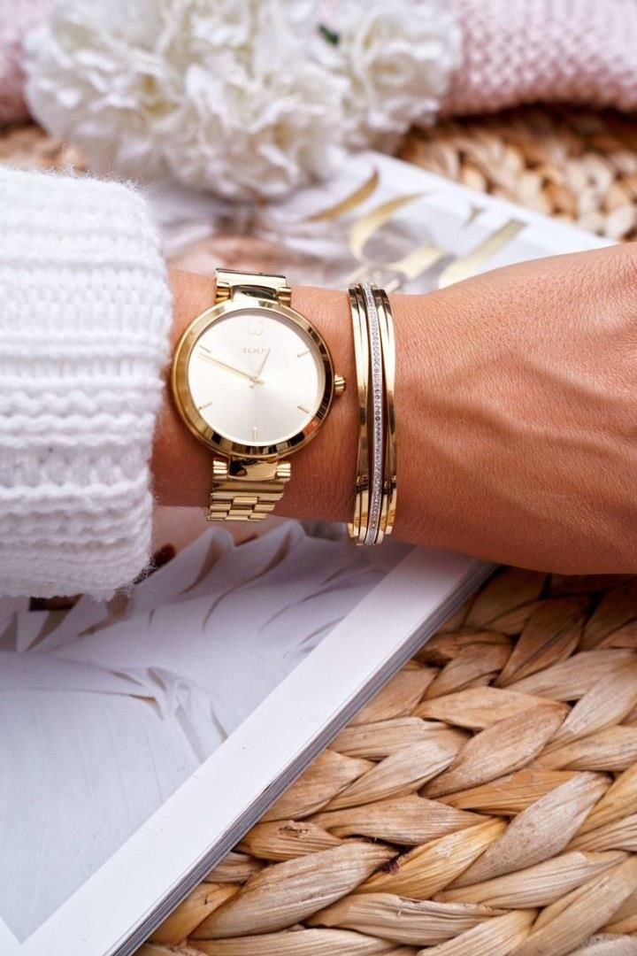 Damska Bransoleta Stalowa Z Cyrkoniami Złota Myrens - Ceny i opinie ...