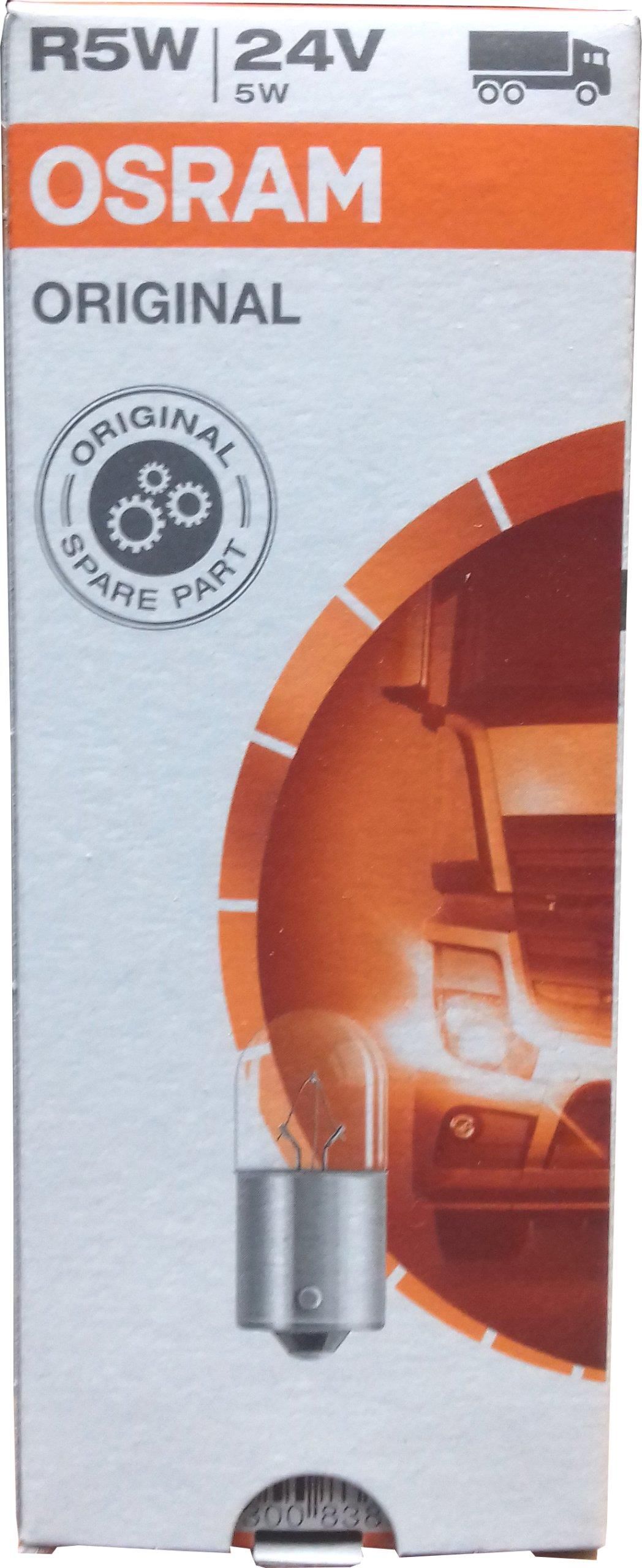 Osram Original 24V 5W R5W Ba15S 10Szt 5627 - opinie i ceny na Ceneo.pl