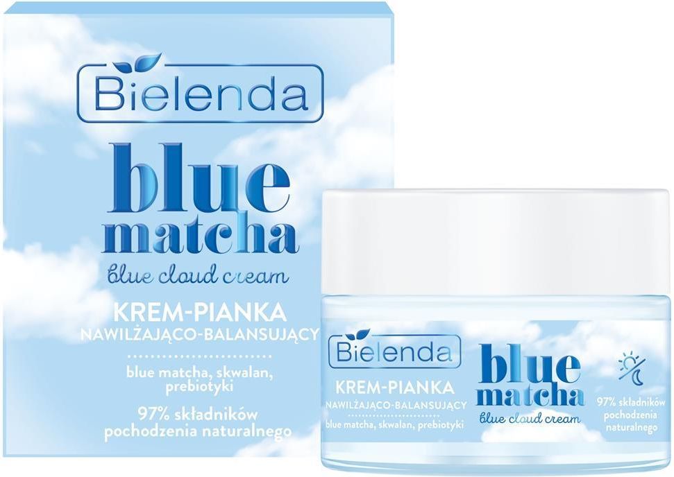 Bielenda Blue Matcha Blue Matcha Blue Cloud Krem Pianka Nawilżająco ...