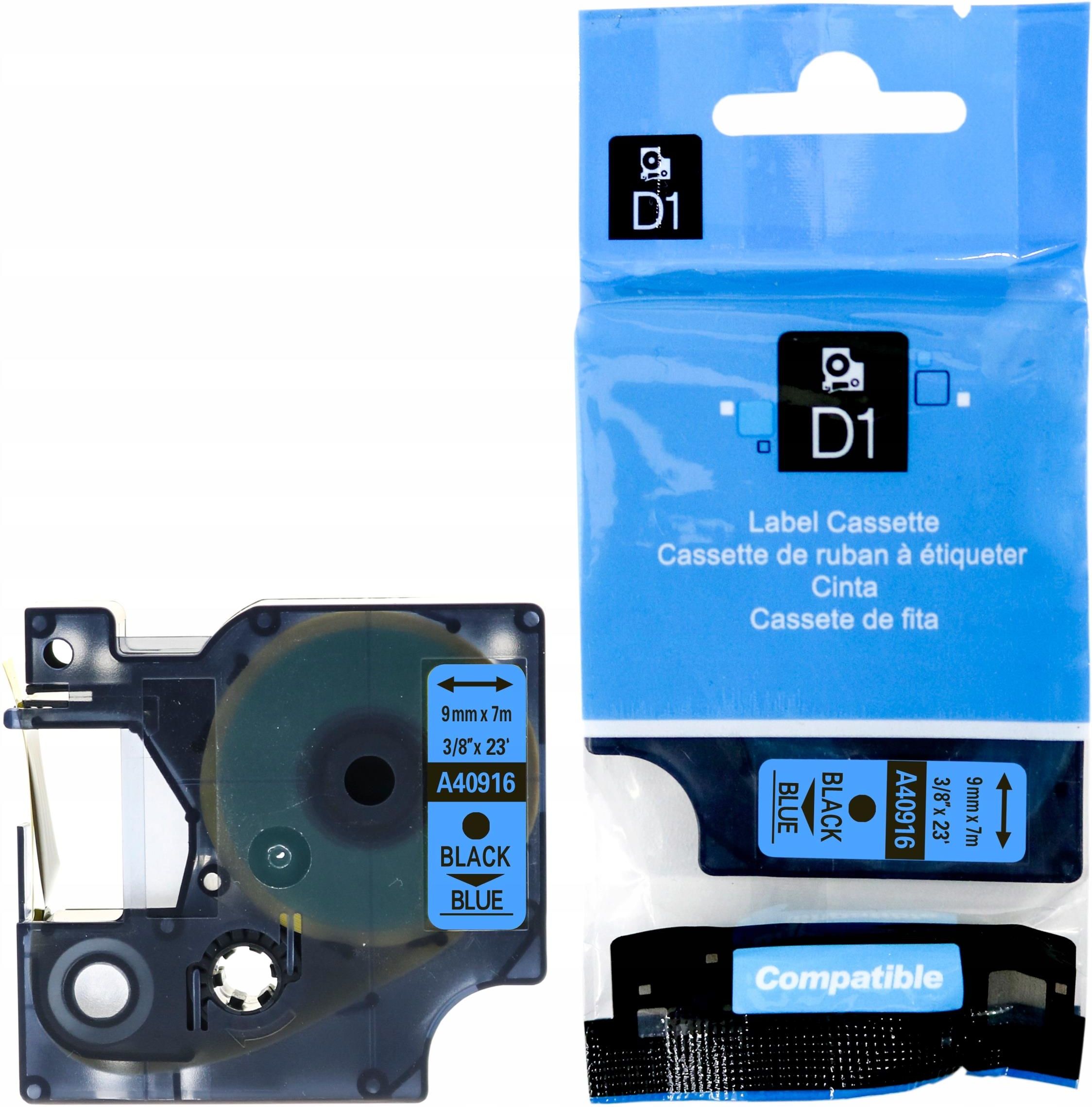 Taśma barwiąca Aimotech Taśma Do D1 Dymo 40916 9Mm Niebieska S0720710 ...