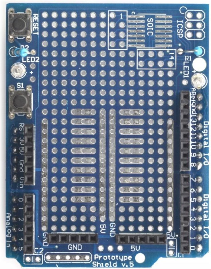 Mikrokontroler Proto Shield dla Arduino + płytka stykowa (BD) - Opinie ...